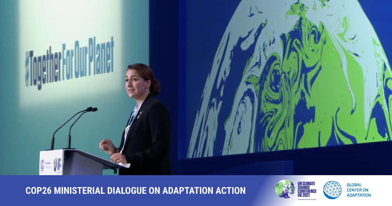 COP26 Ministerial Dialogue on Adaptation Action - Mariam bint Mohammed ...